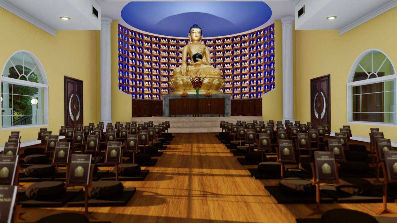 THE DESIGN OF THE NEW MAIN HALL - Thousand Buddha Temple